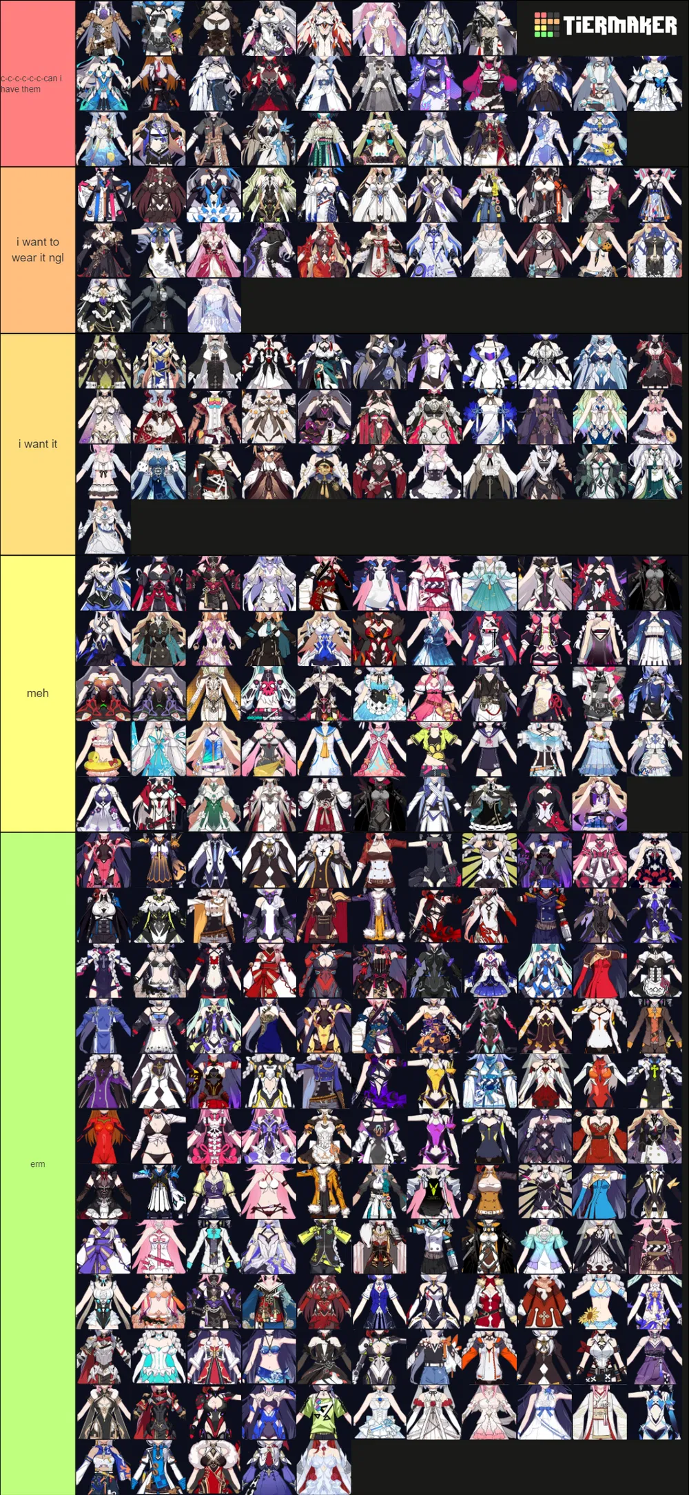 HI3 OUTFITS ARE SO PRETTY LIKE WAHT Honkai Impact 3rd | HoYoLAB