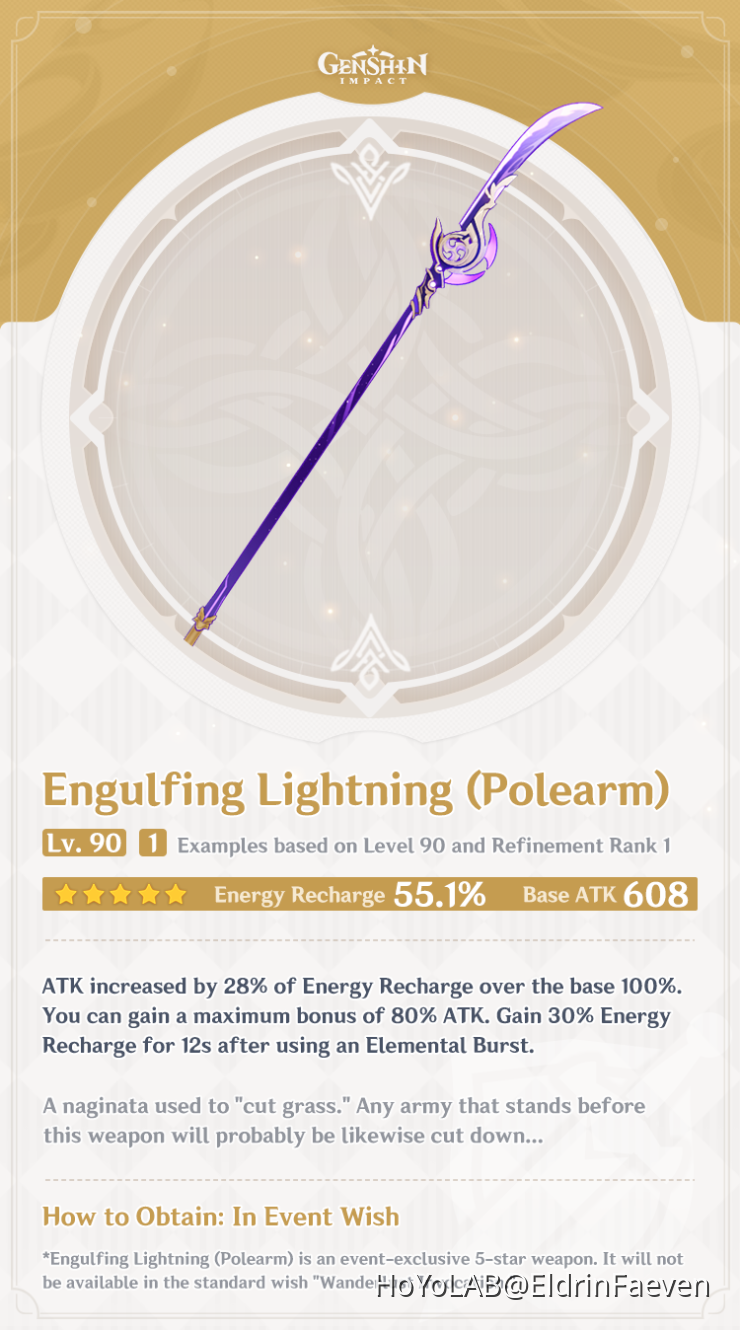 Engulfing lightning next Genshin Impact | HoYoLAB