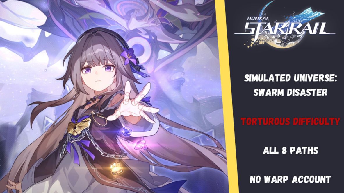 [StarRail1.3] Swarm Disaster Difficulty V (Torturous) - No Warp Account All Path Honkai: Star ...