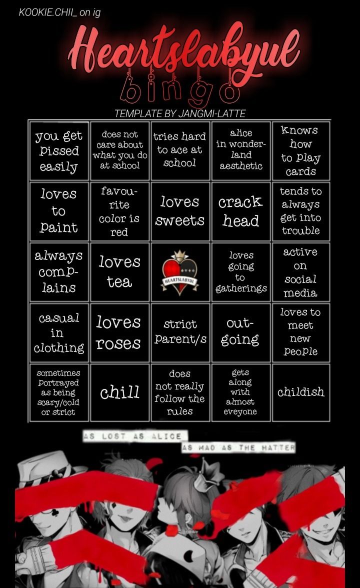 Twisted Wonderland Dorm Bingo | HoYoLAB