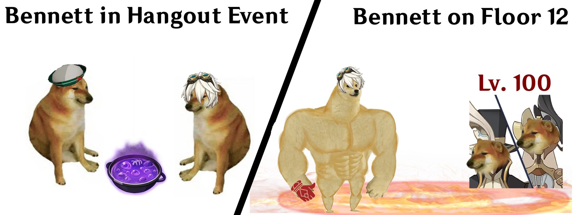Bennett Hangout vs Bennett Floor 12 Genshin Impact | HoYoLAB