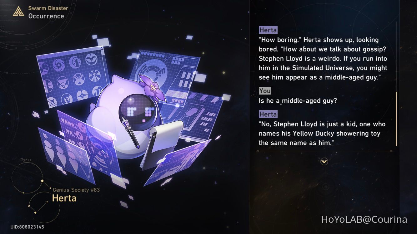 Stephen Lloyd is Duck Honkai: Star Rail | HoYoLAB