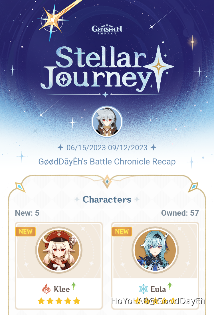 Stellar Journey Recap Genshin Impact | HoYoLAB