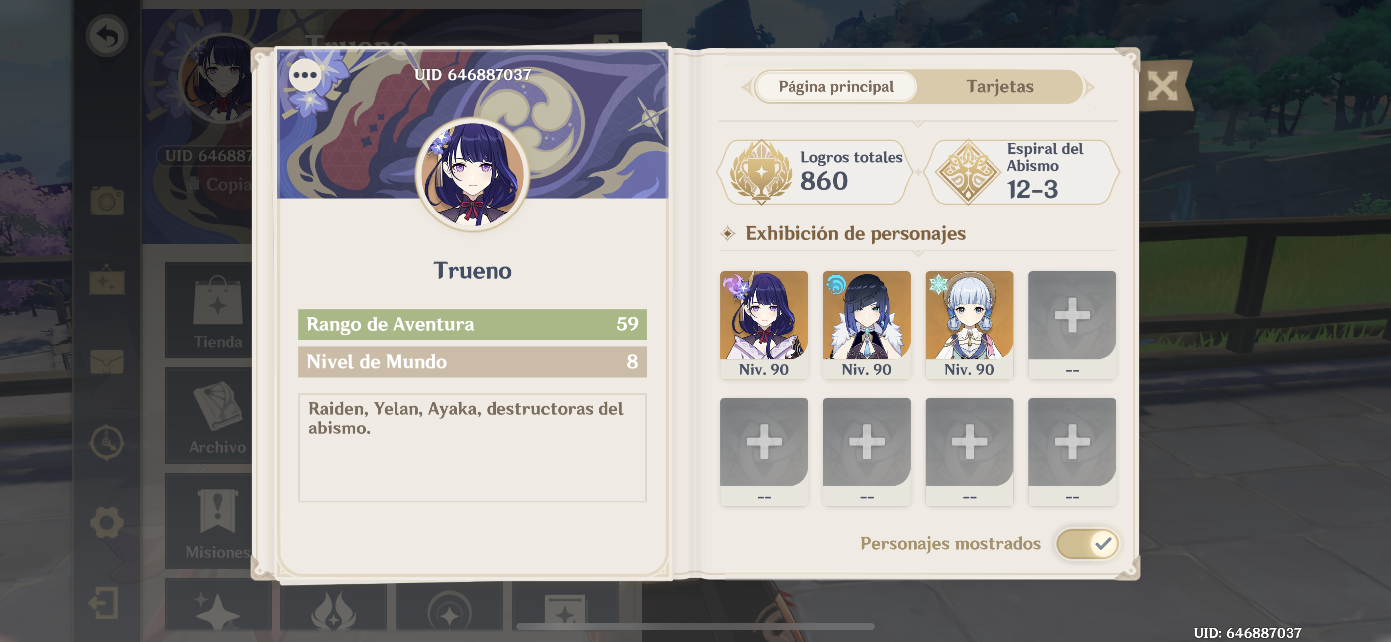 Necesito ayuda para completar estos logros pls agreguen o pasen UID ...