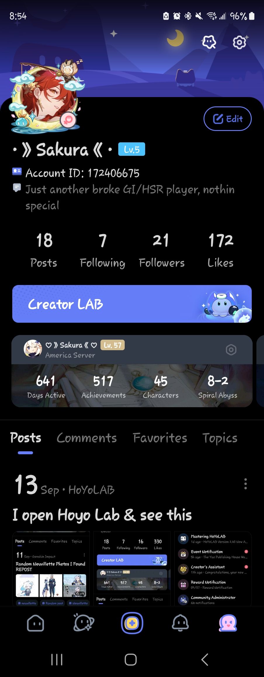 My post got deleted somehow | HoYoLAB