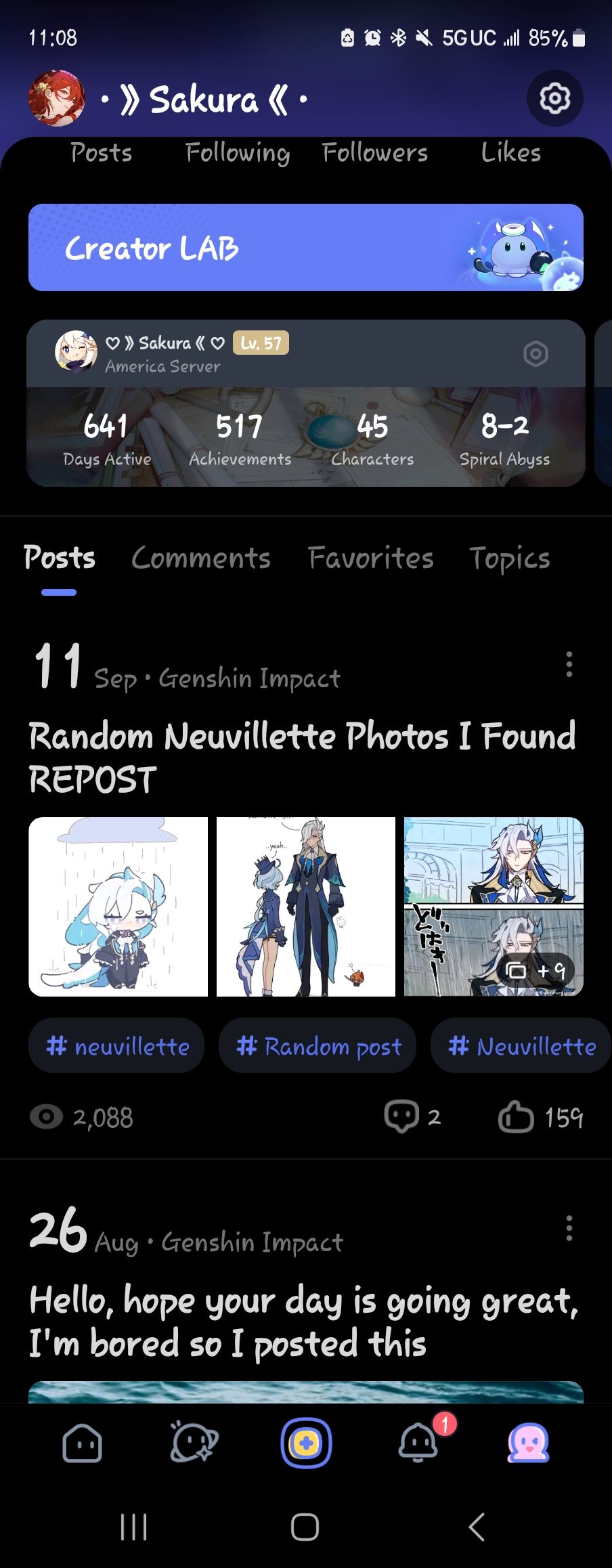 I open Hoyo Lab & see this | HoYoLAB