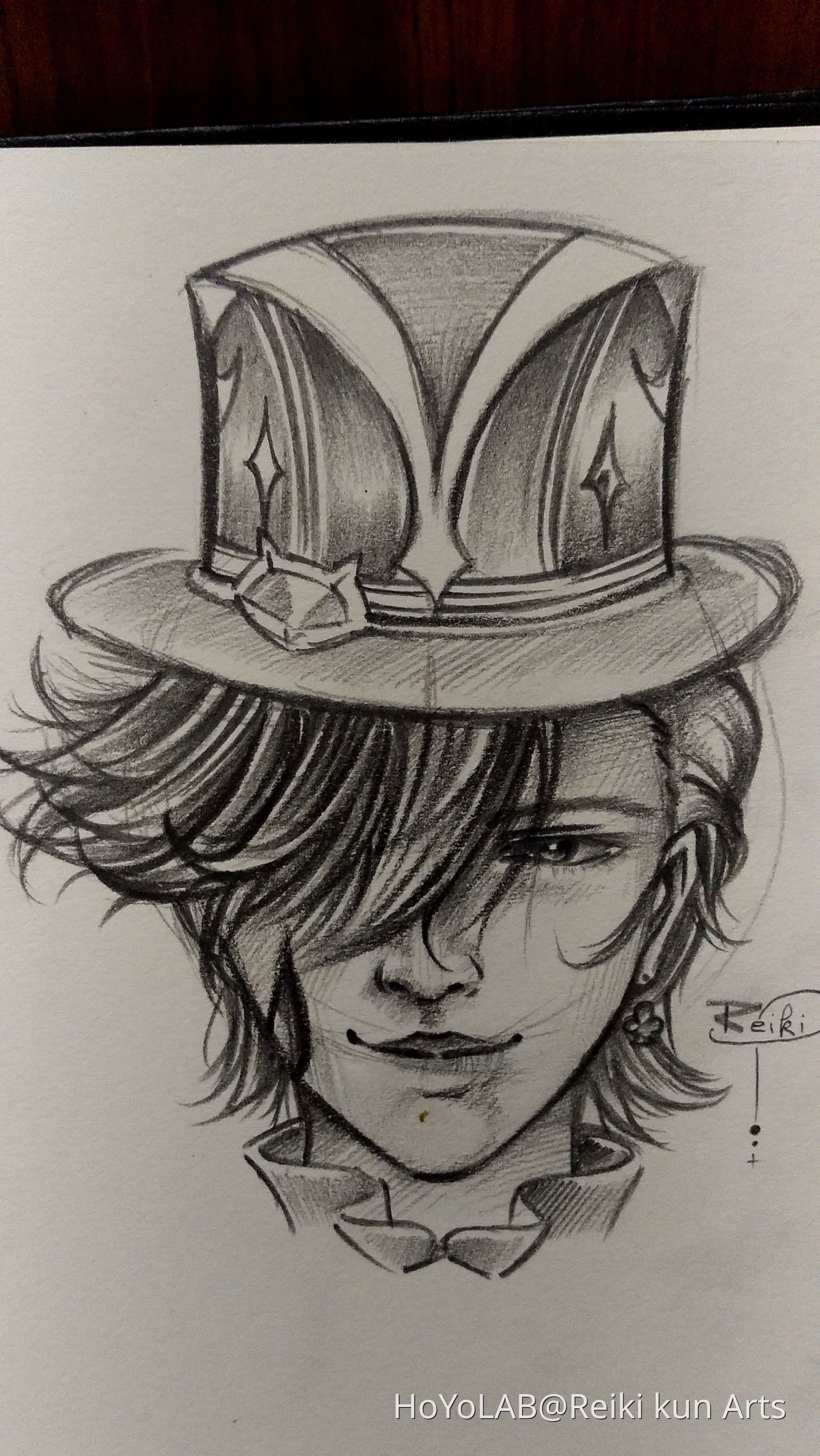 IRL sketch of Lyney Genshin Impact Genshin Impact | HoYoLAB