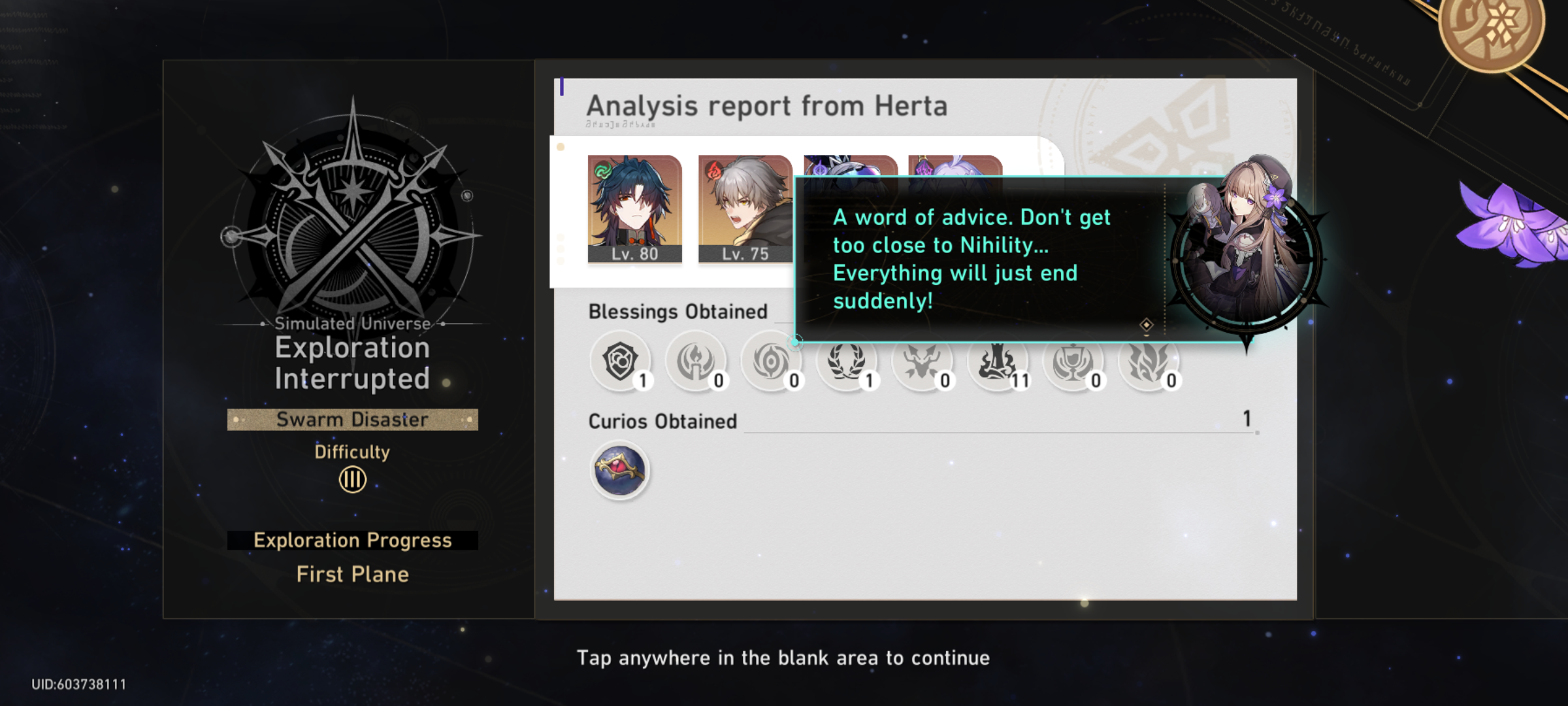 Got kicked out of SU by IX cause I unlocked Nihility lol Honkai: Star ...