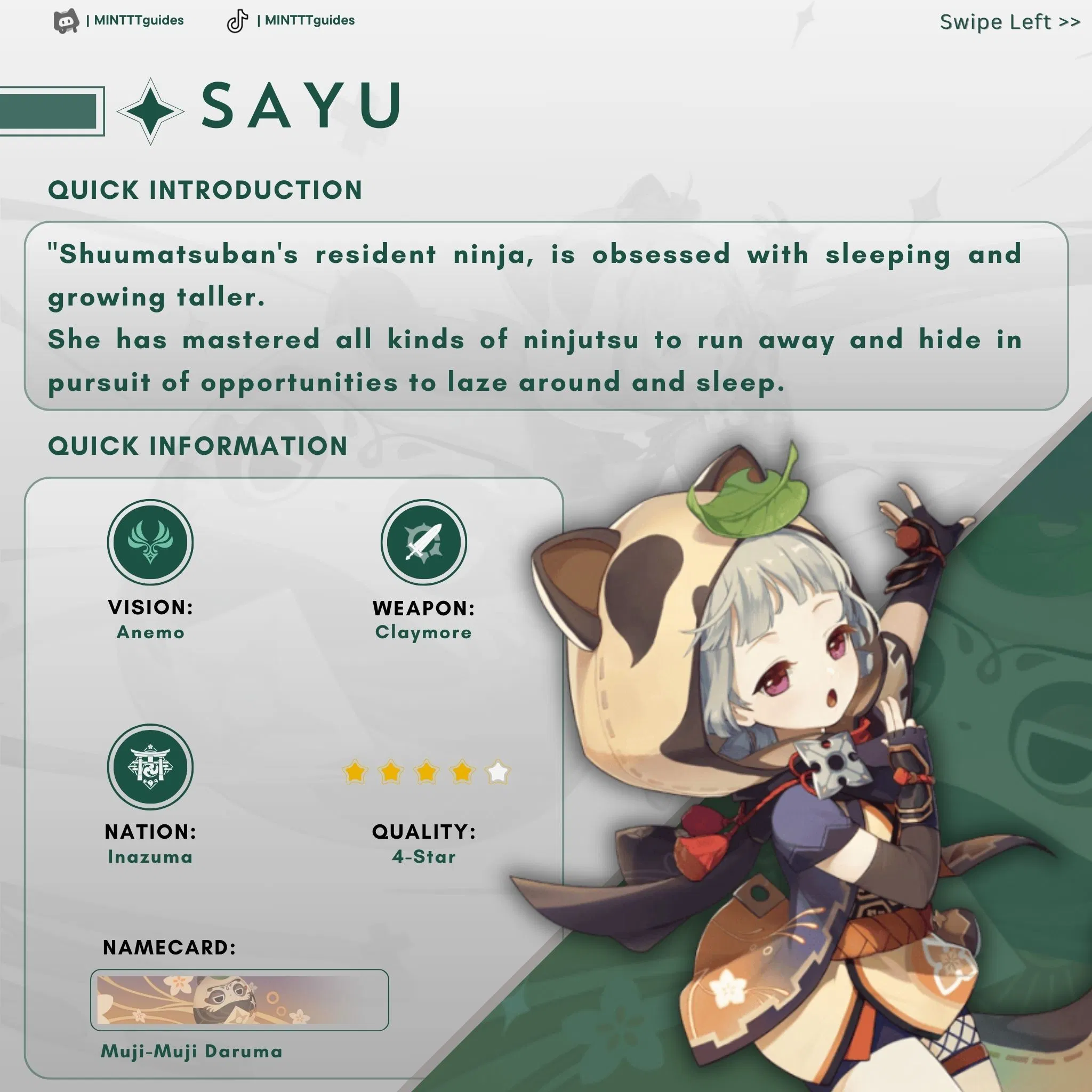 SAYU - BUILD GUIDE (V4.0) | GENSHIN IMPACT Genshin Impact | HoYoLAB