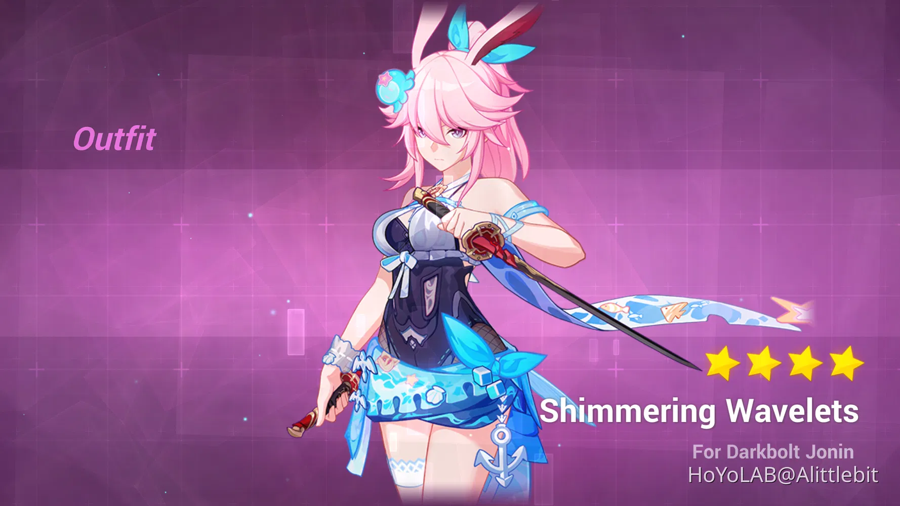 Shimmering Wavelets Outfit (for Darkbolt Jonin) Honkai Impact 3rd | HoYoLAB