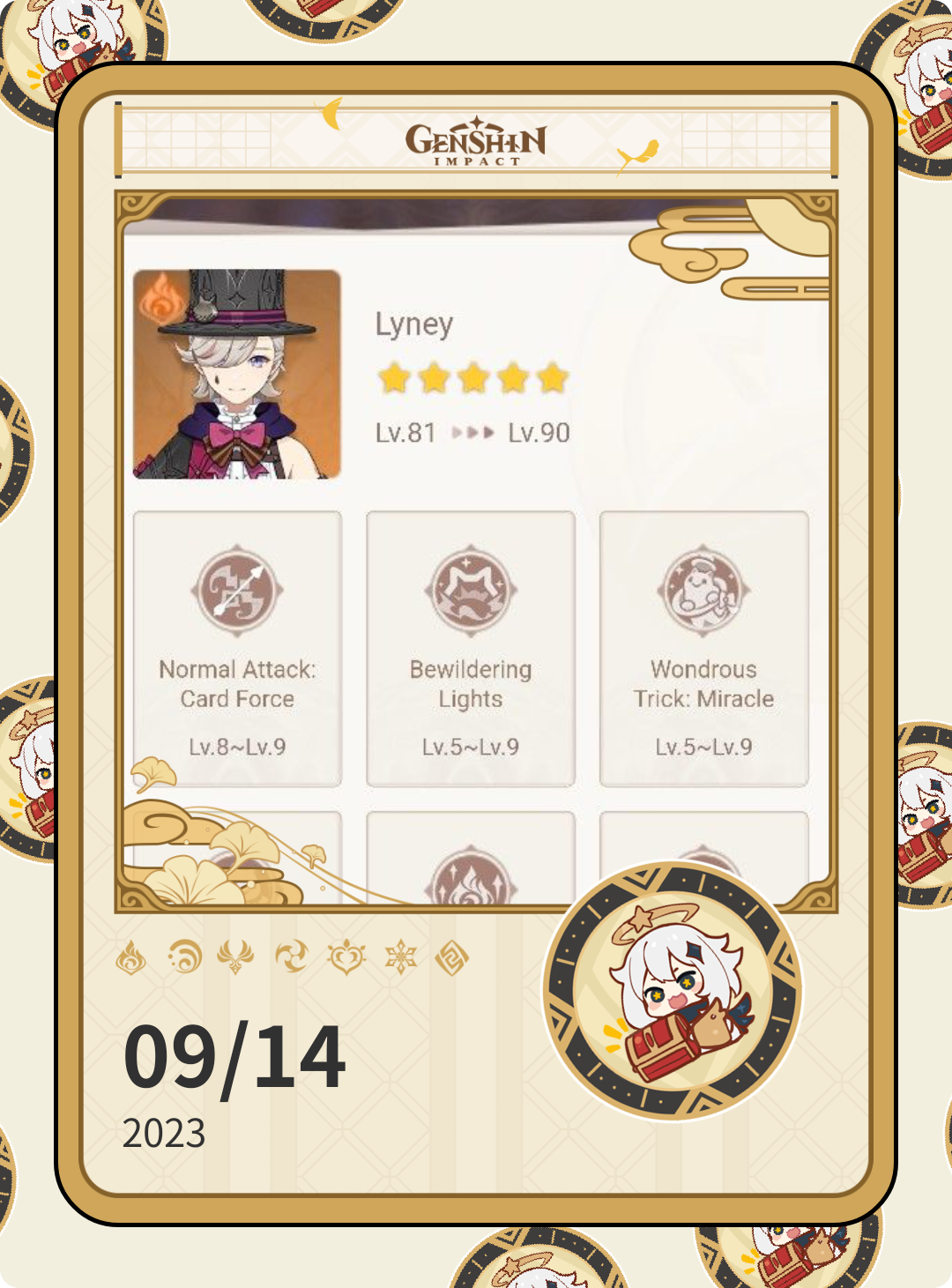 09/14 Diary - Welcome home, Lyney! Genshin Impact | HoYoLAB