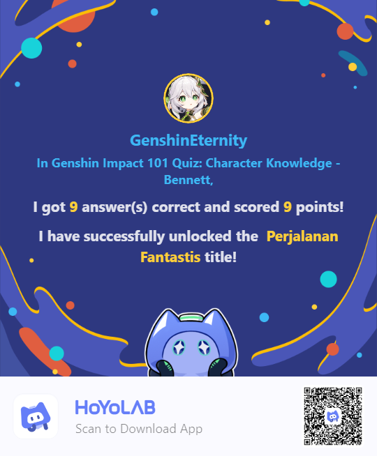 Genshin Impact 101 Quiz: Character Knowledge - Bennett Genshin Impact | HoYoLAB