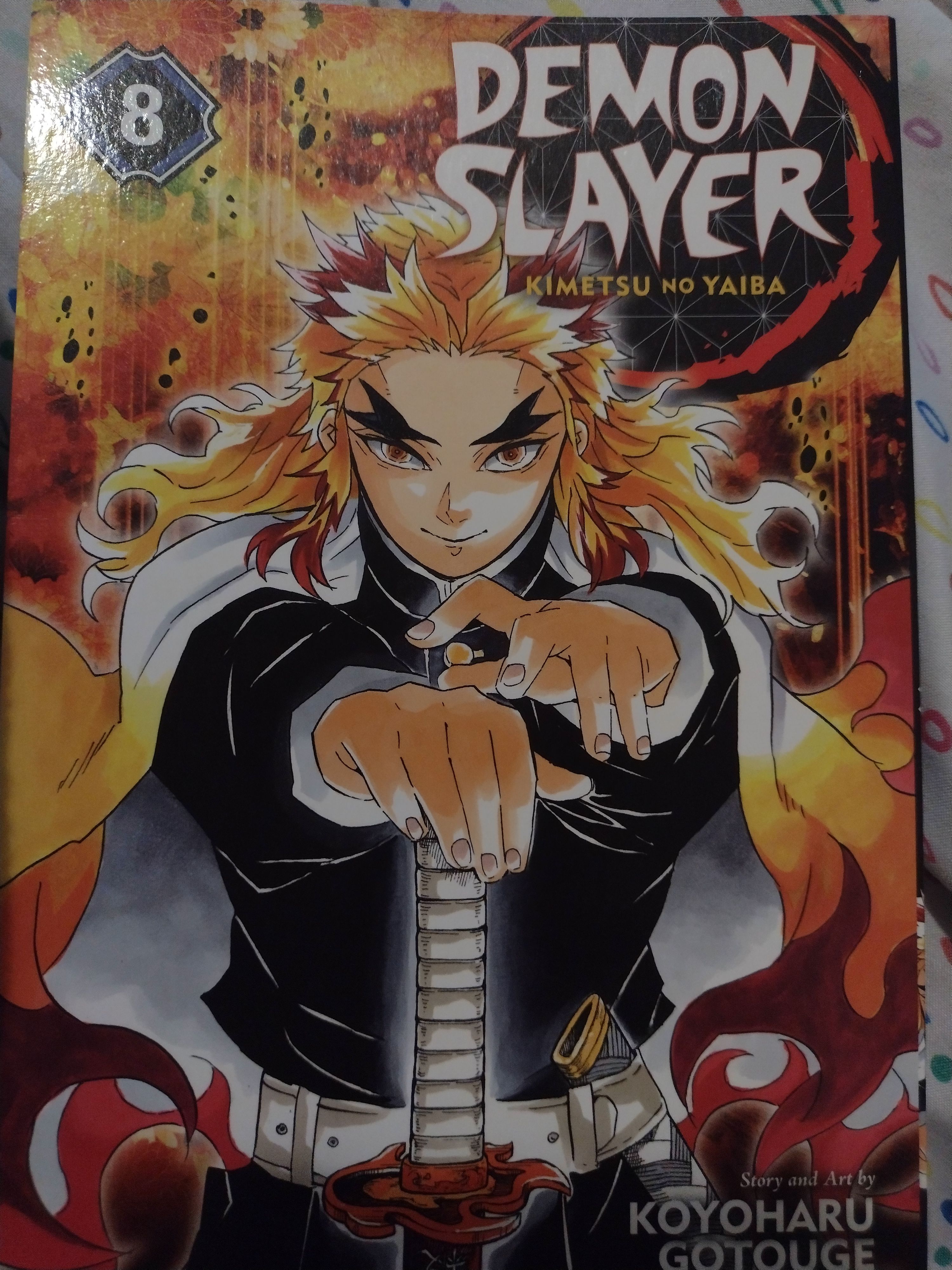 i got two Demon Slayer Mangas....just a little peek in them Akaza is so ...