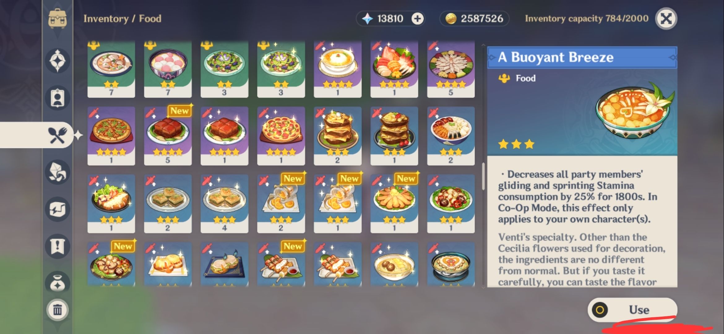 Fun fact: the only food I use in genshin is healing, reviving, and ...