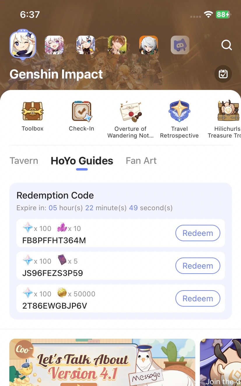 You can redeem codes in-app now!? Super Easy | HoYoLAB