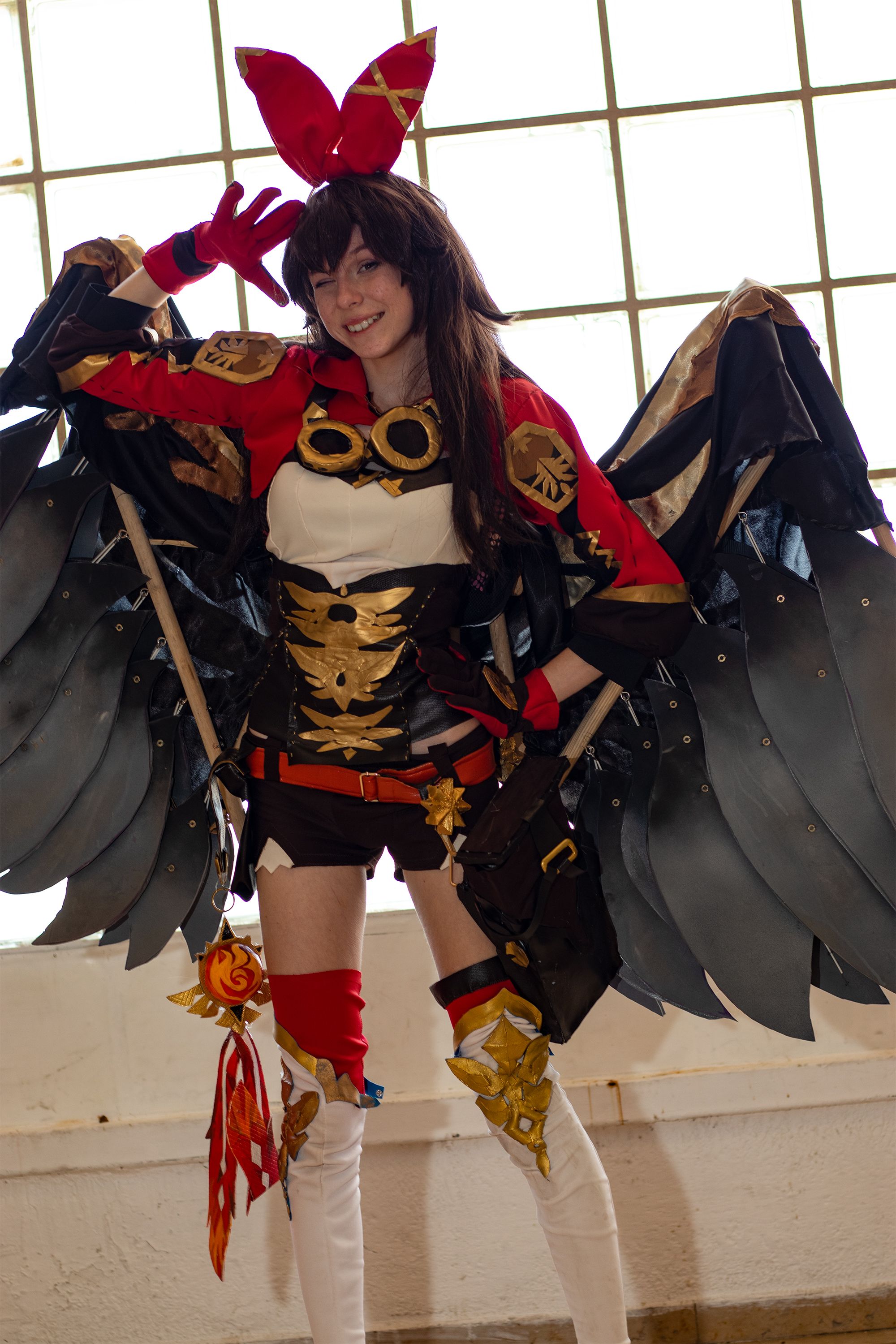 amber with a wind glider cosplay! (handmade) Genshin Impact | HoYoLAB
