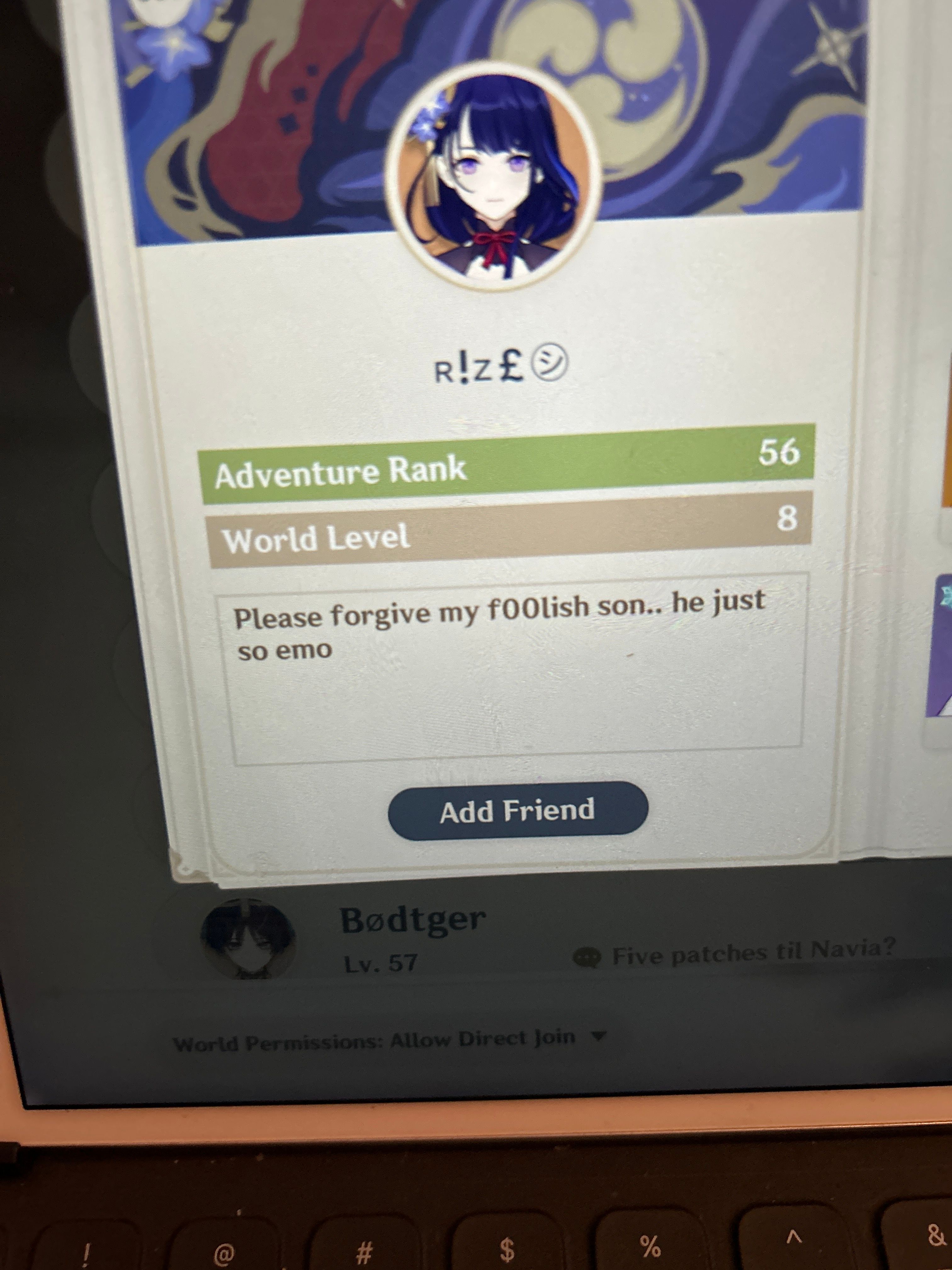 Unhinged bios cause yes Genshin Impact | HoYoLAB