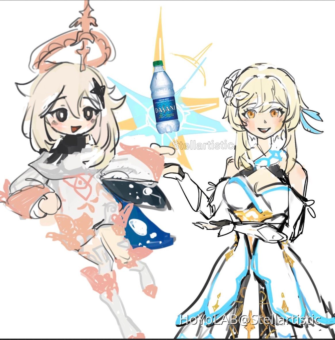 POV: You’re Monsieur Neuvillette and Lumine has some water for you to ...