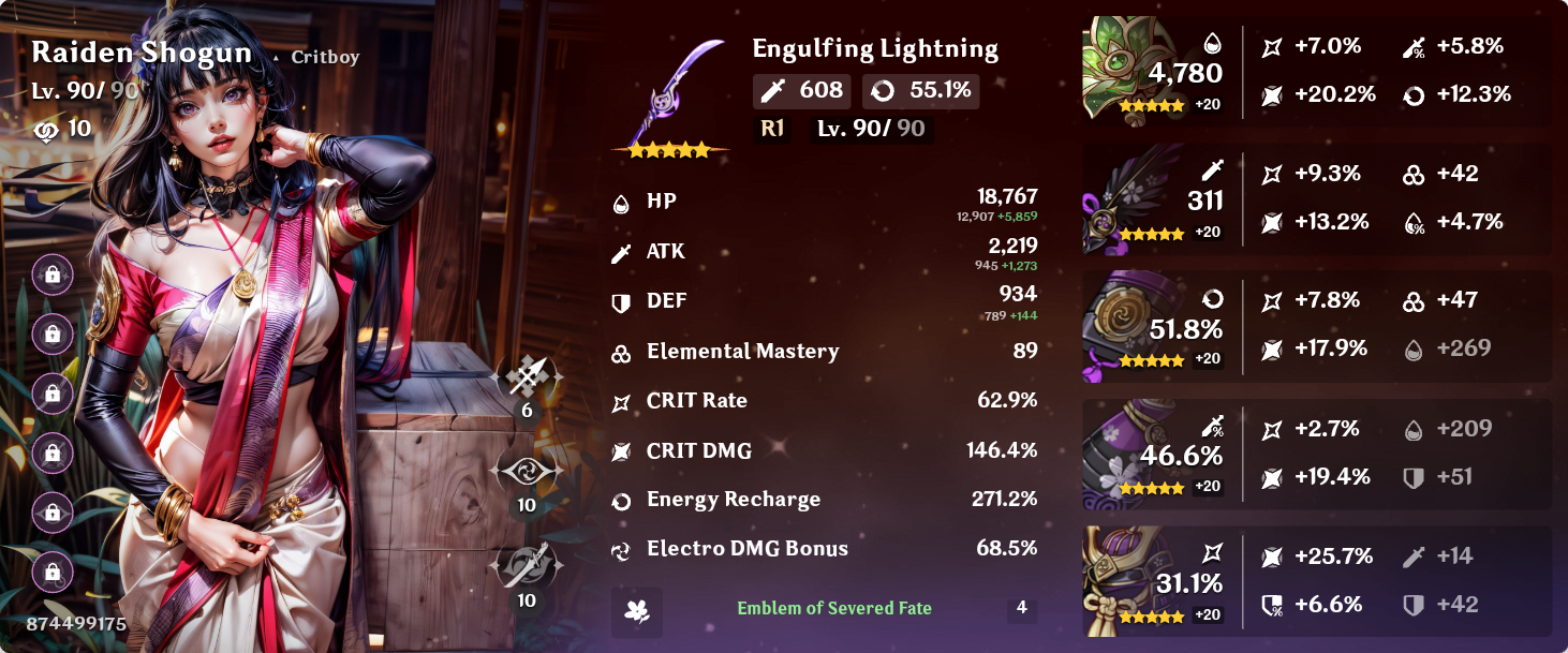 Rate my Raiden Shotgun | HoYoLAB