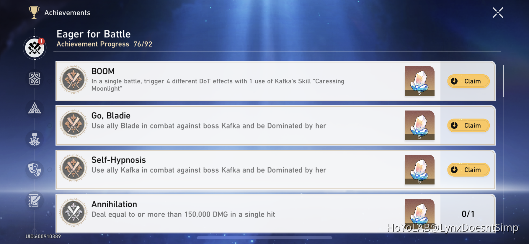 Lol What are these achievement names? Honkai: Star Rail | HoYoLAB