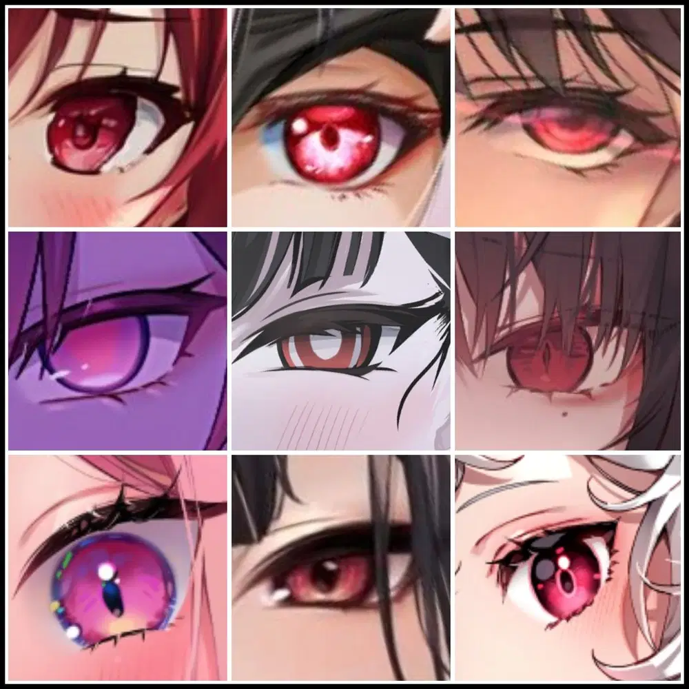 how to draw yandere eyes