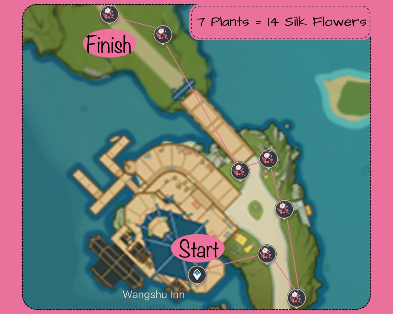 {Silk Flower Farming} ~ 14 Locations: Routes, NPC Sellers & Teapot ...