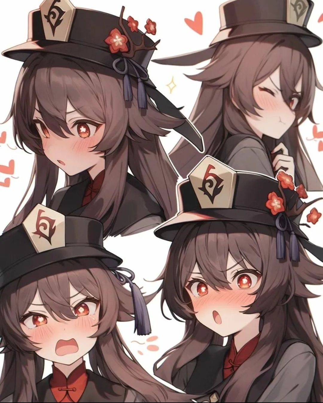 Hu Tao expressions 👻 Genshin Impact | HoYoLAB