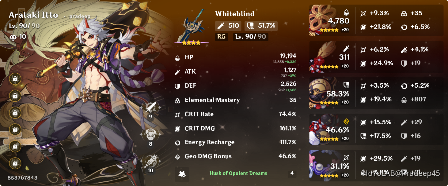 Itto showcase Genshin Impact | HoYoLAB