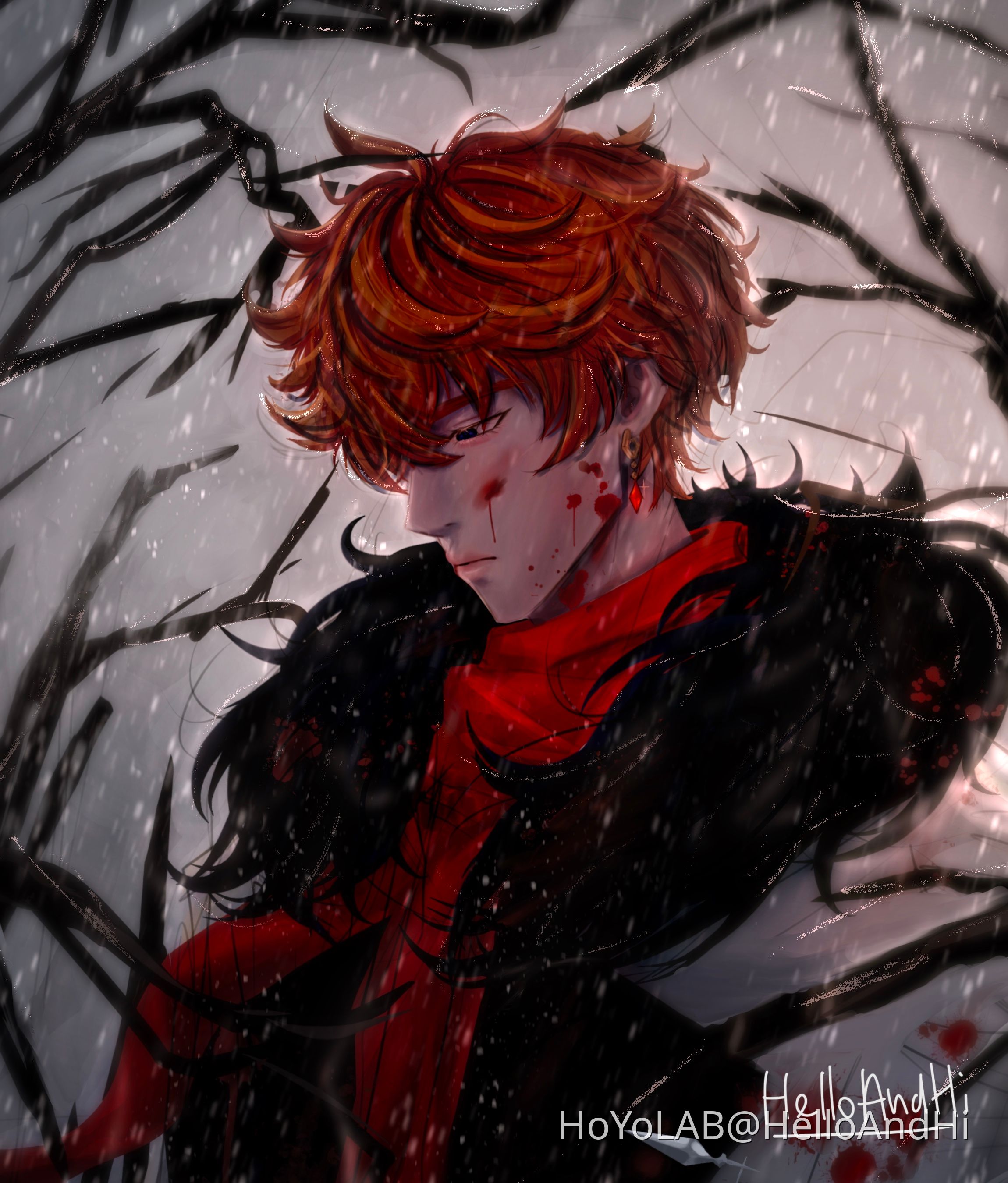 Childe with red scarf hits diff Genshin Impact | HoYoLAB