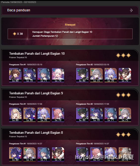 MoC v1.3.2,, Mencoba Tryhard MoC 10 🙃 Honkai: Star Rail | HoYoLAB