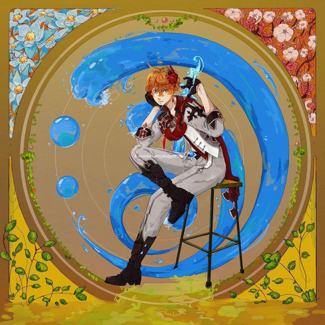 Childe Art Nouveau Genshin Impact | HoYoLAB