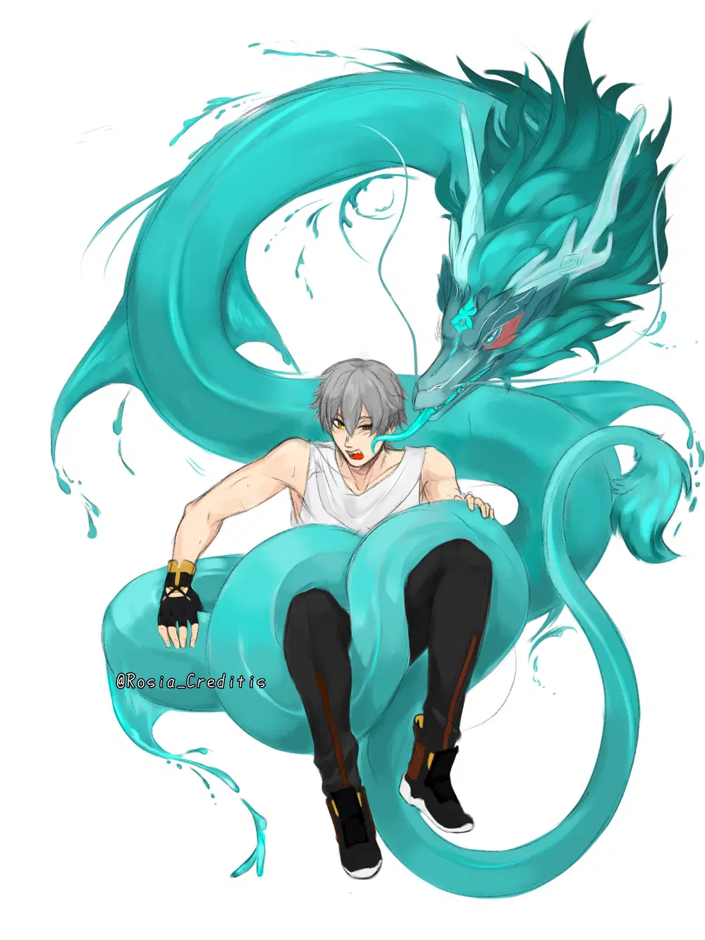 anime half dragon boy