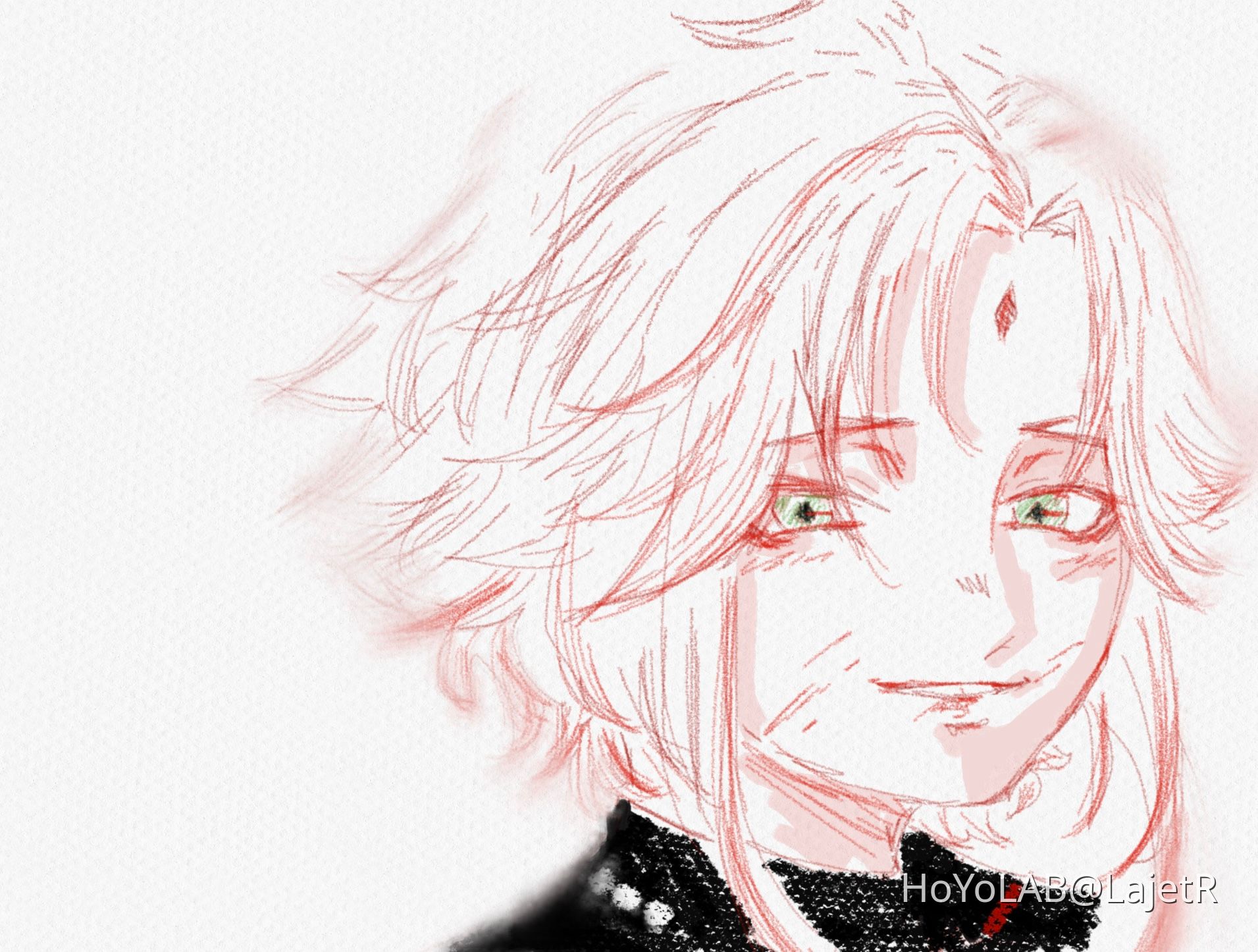 Red Xiao doodle Genshin Impact | HoYoLAB