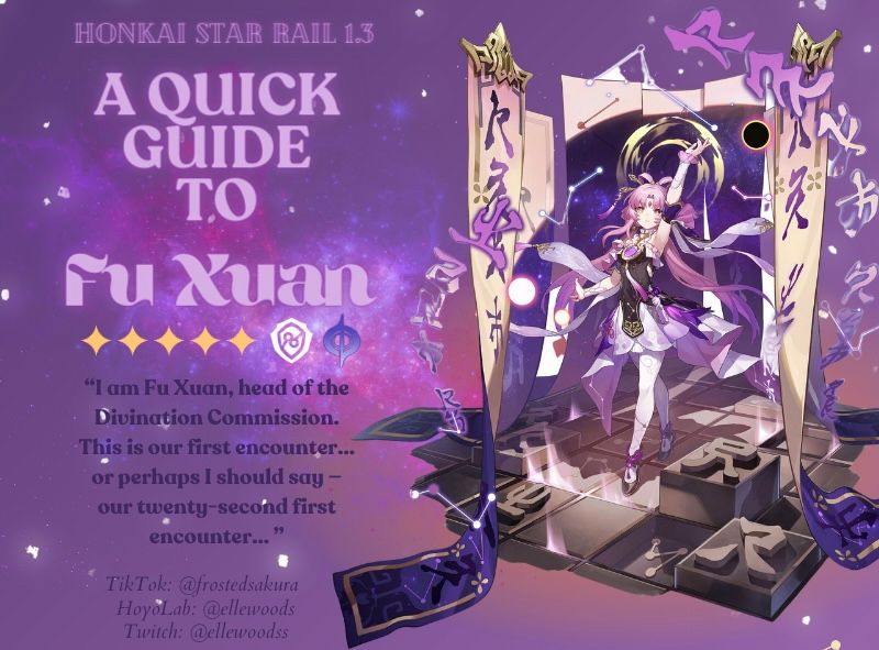 A Guide To: Fu Xuan - Master Diviner (StarRail 1.3) Honkai: Star Rail ...