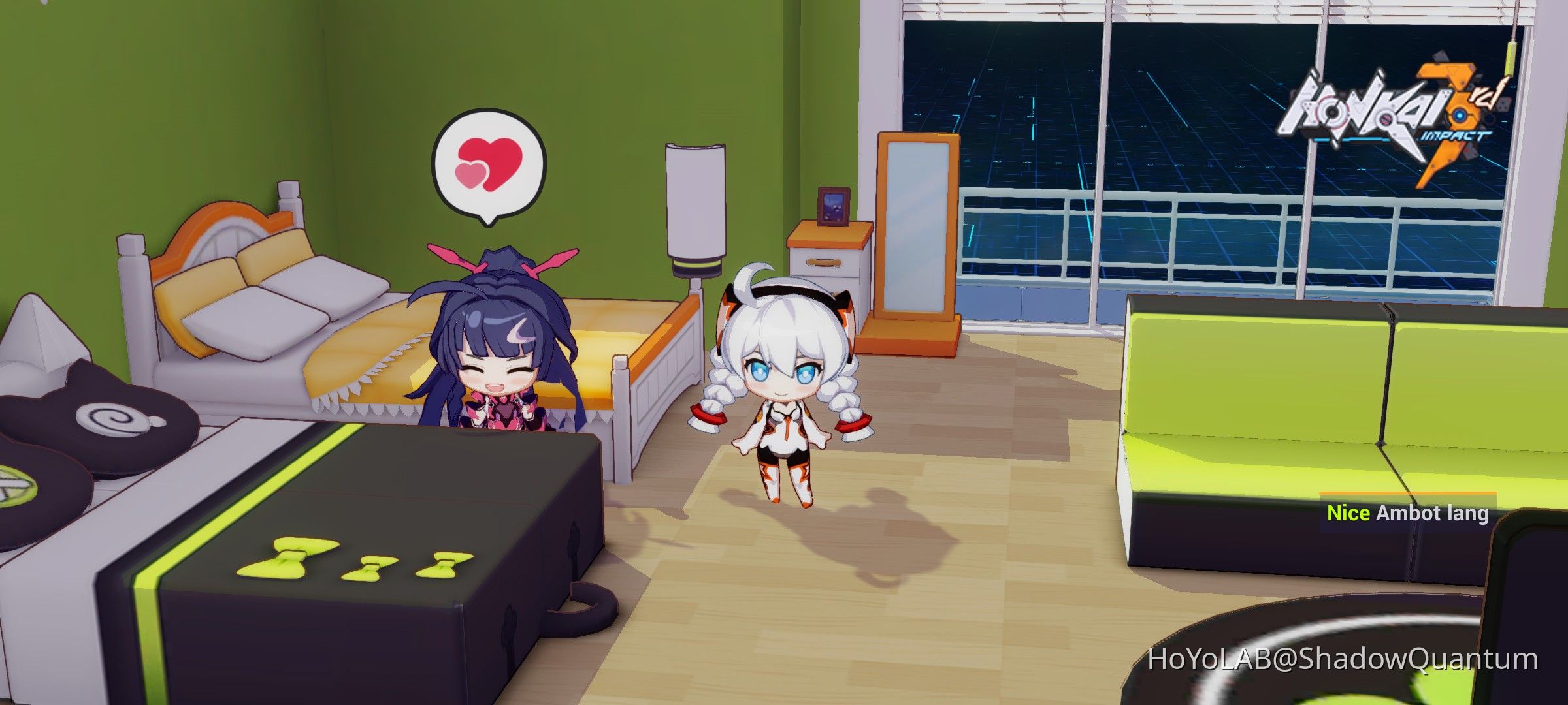 Random Dorm Posting, Chibi Raiden Mei smiling after captain noticed her- Honkai Impact 3rd | HoYoLAB