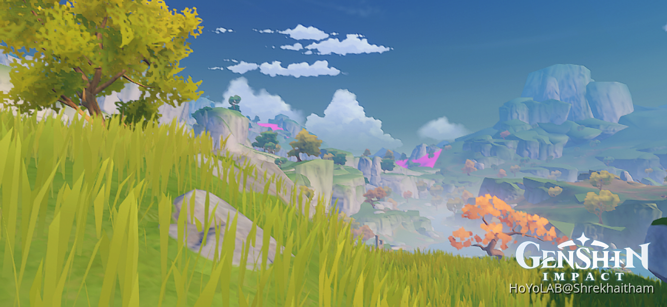 the pink cliffs of Teyvat Genshin Impact | HoYoLAB