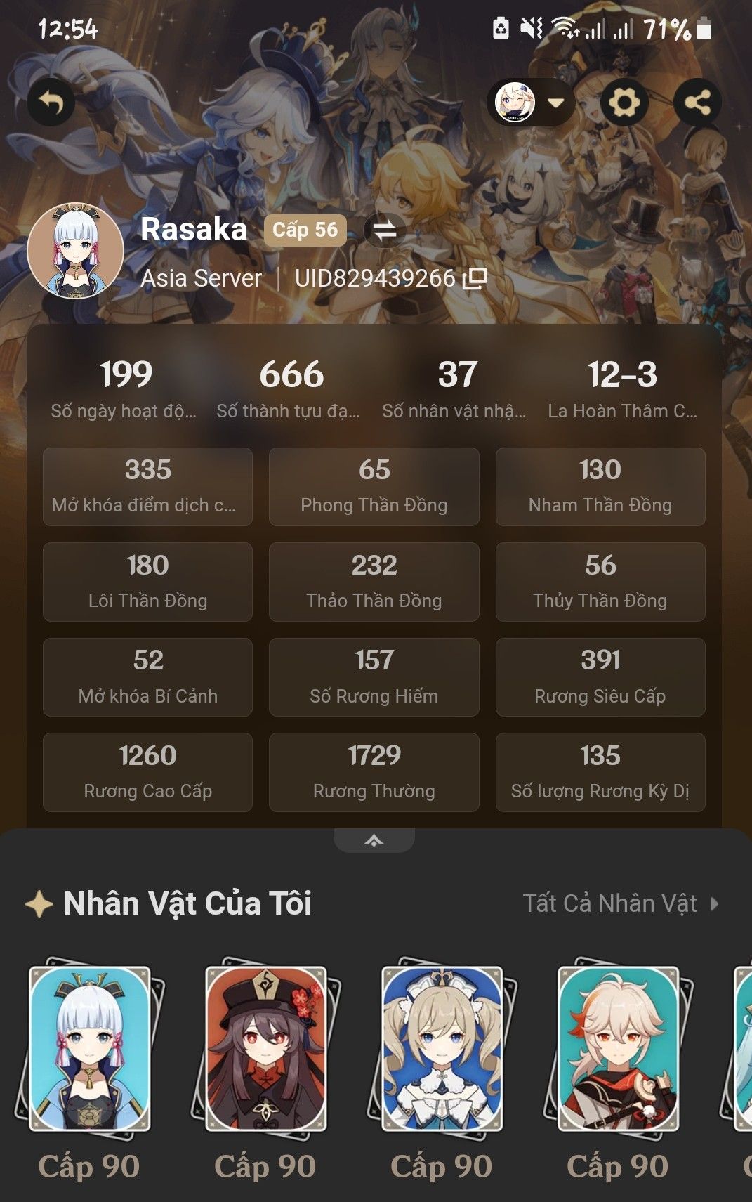 chơi gần 200 ngày r Genshin Impact | HoYoLAB