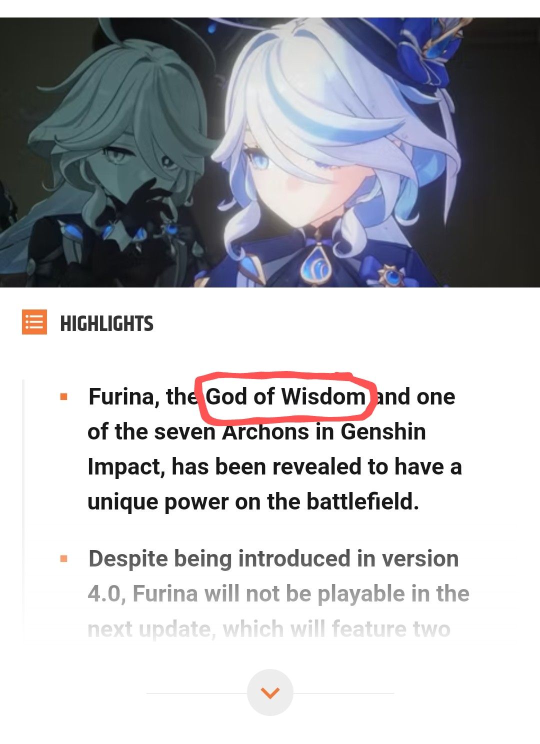 Ah Yes, Furina the God of Wisdom. Genshin Impact | HoYoLAB