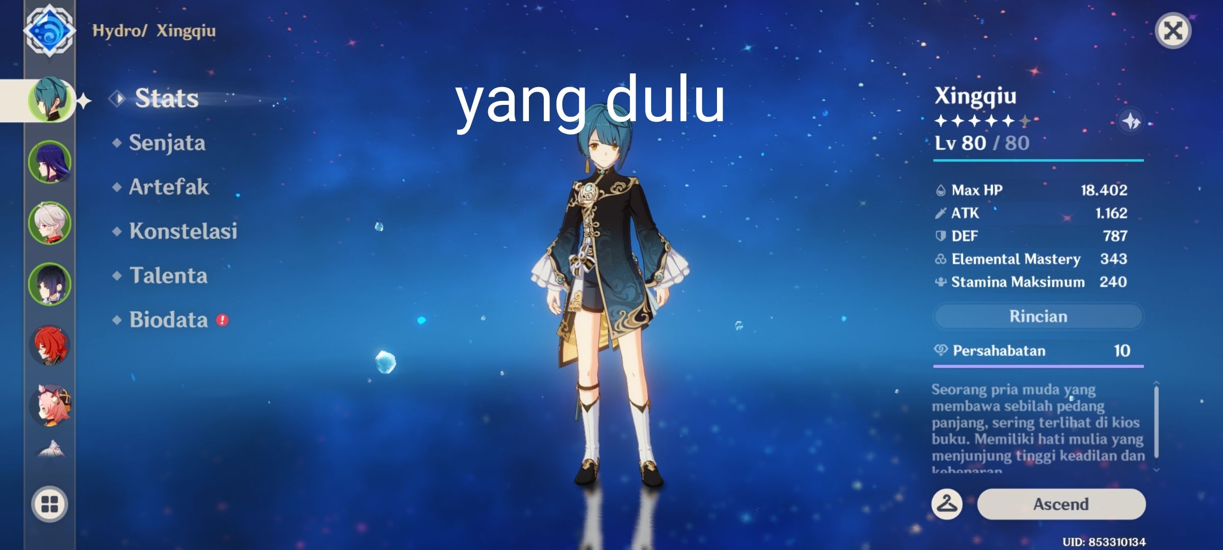 udah boleh bersyukur ga ini sama sub dps xq ku? perubahan nya udah bagus gak? Genshin Impact ...