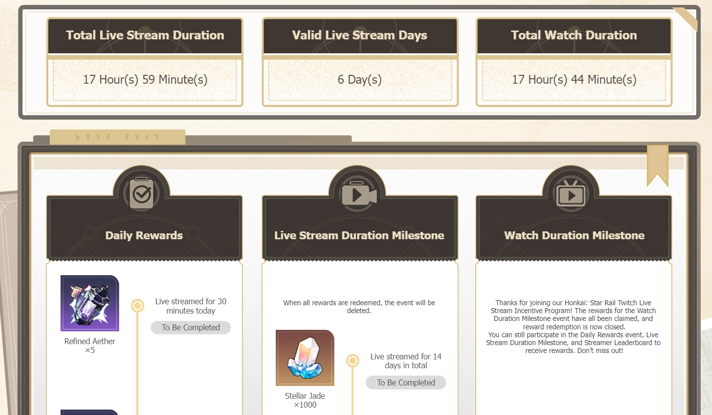 HSR STREAMING EVENT Honkai: Star Rail | HoYoLAB