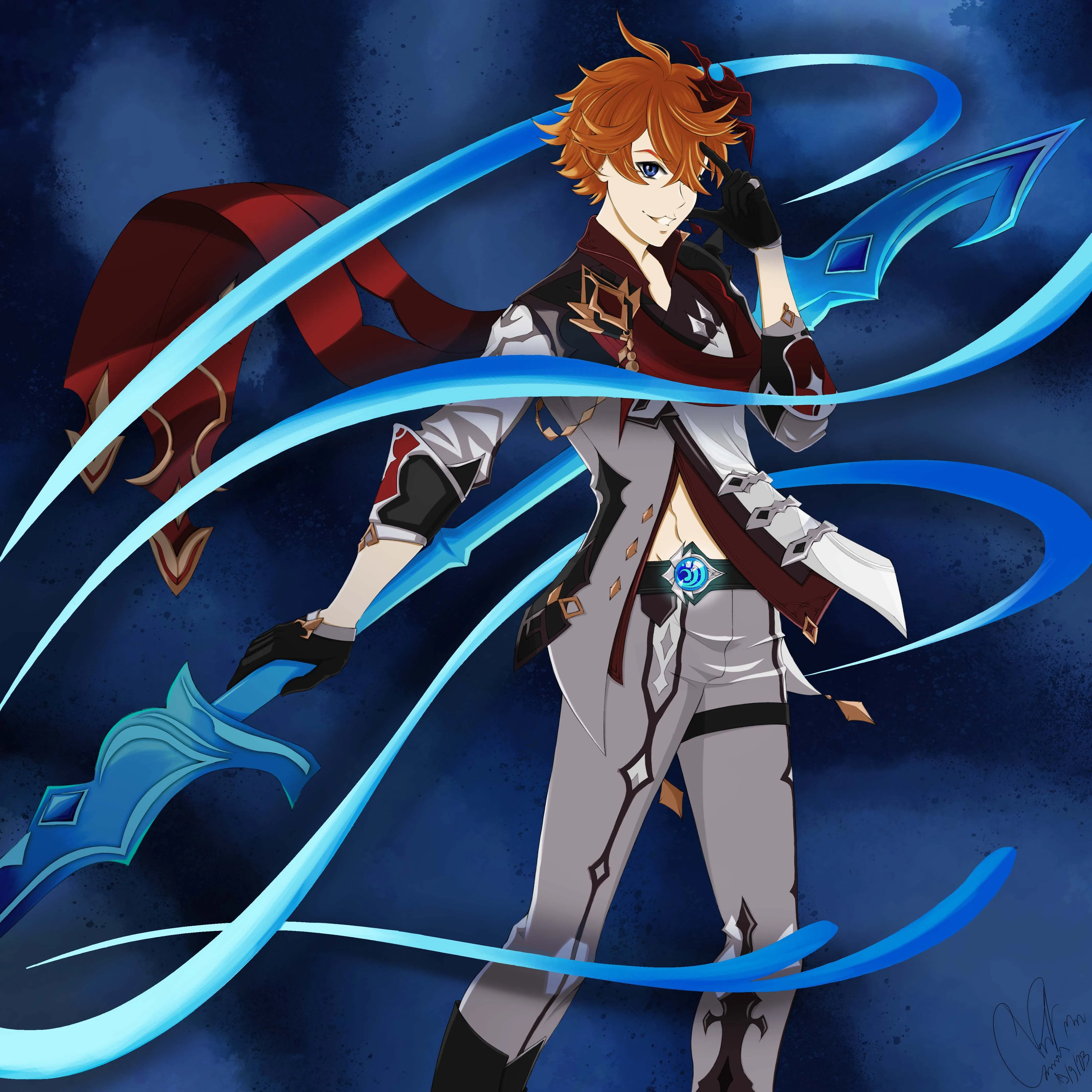 Tartaglia fan art Genshin Impact | HoYoLAB