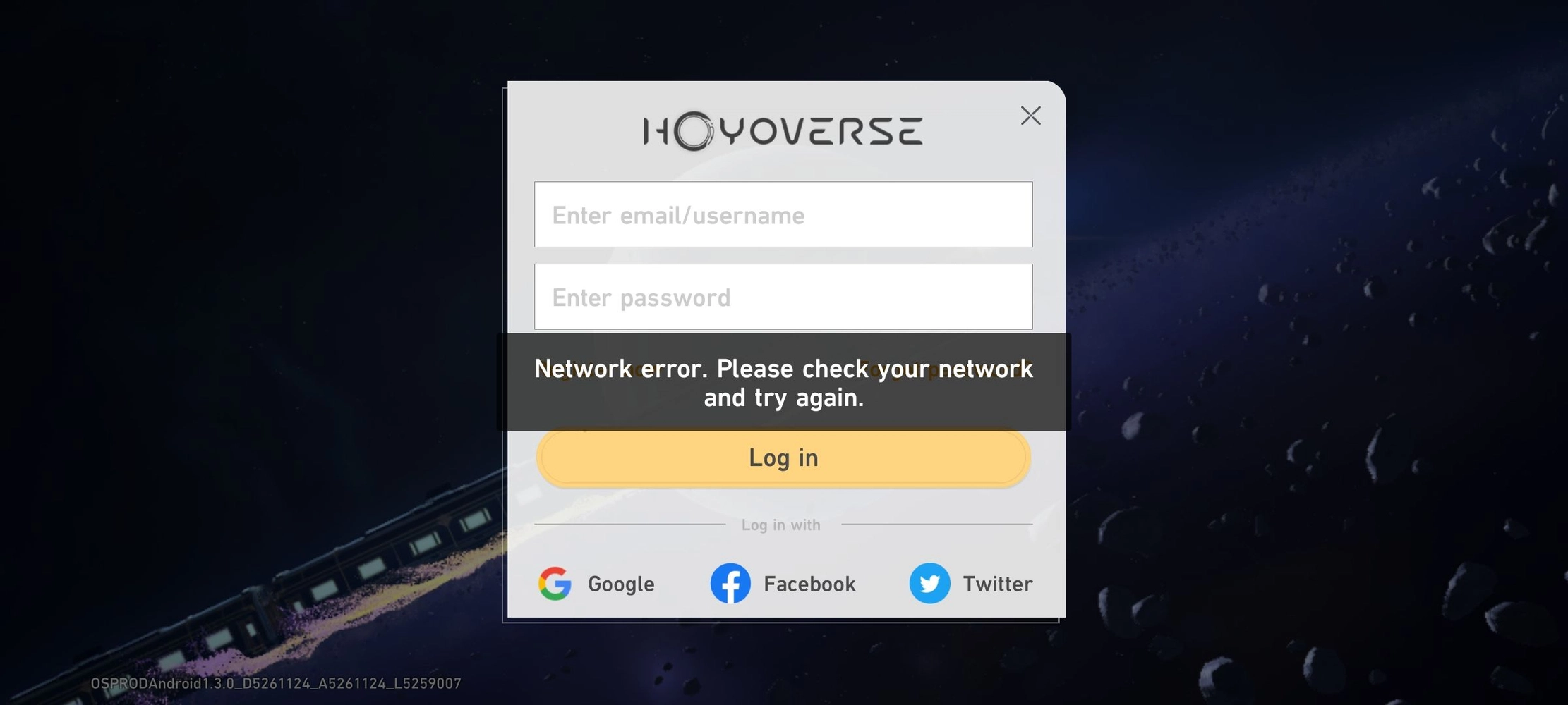 Cant open hoyolab app and login to hsr Honkai: Star Rail | HoYoLAB