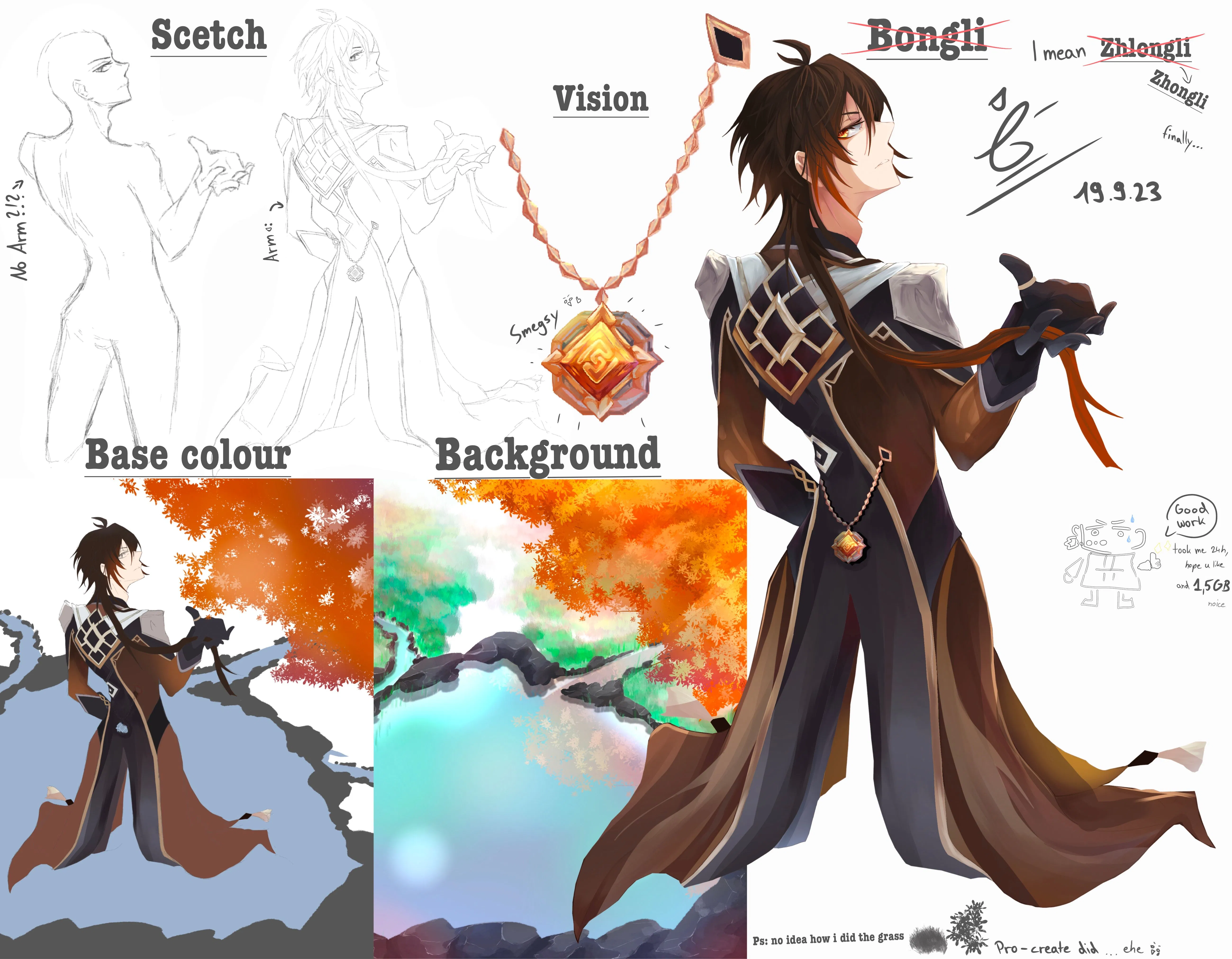 Zhongli Fan-Art Genshin Impact | HoYoLAB