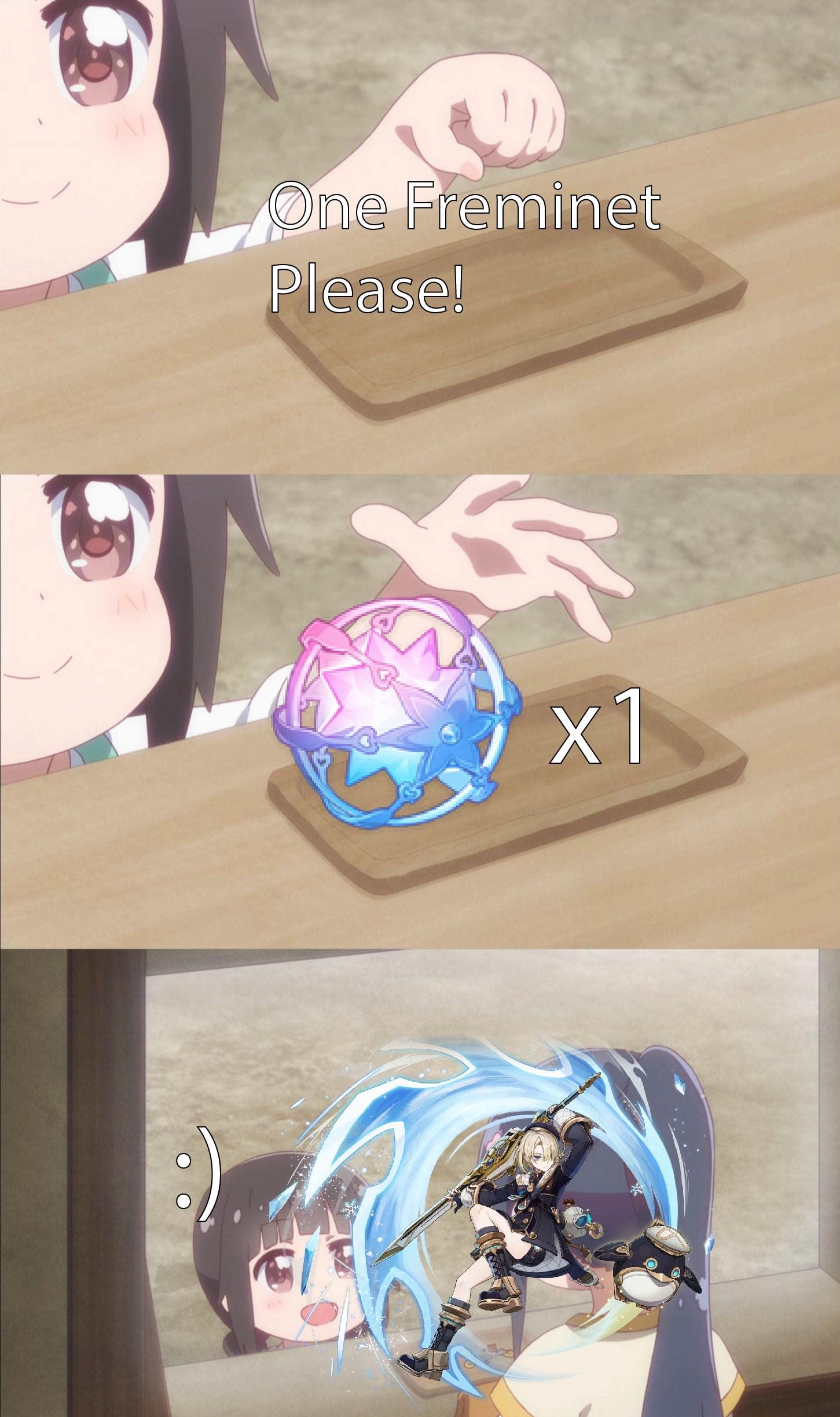 How my Freminet pulls went (good ending) Genshin Impact | HoYoLAB