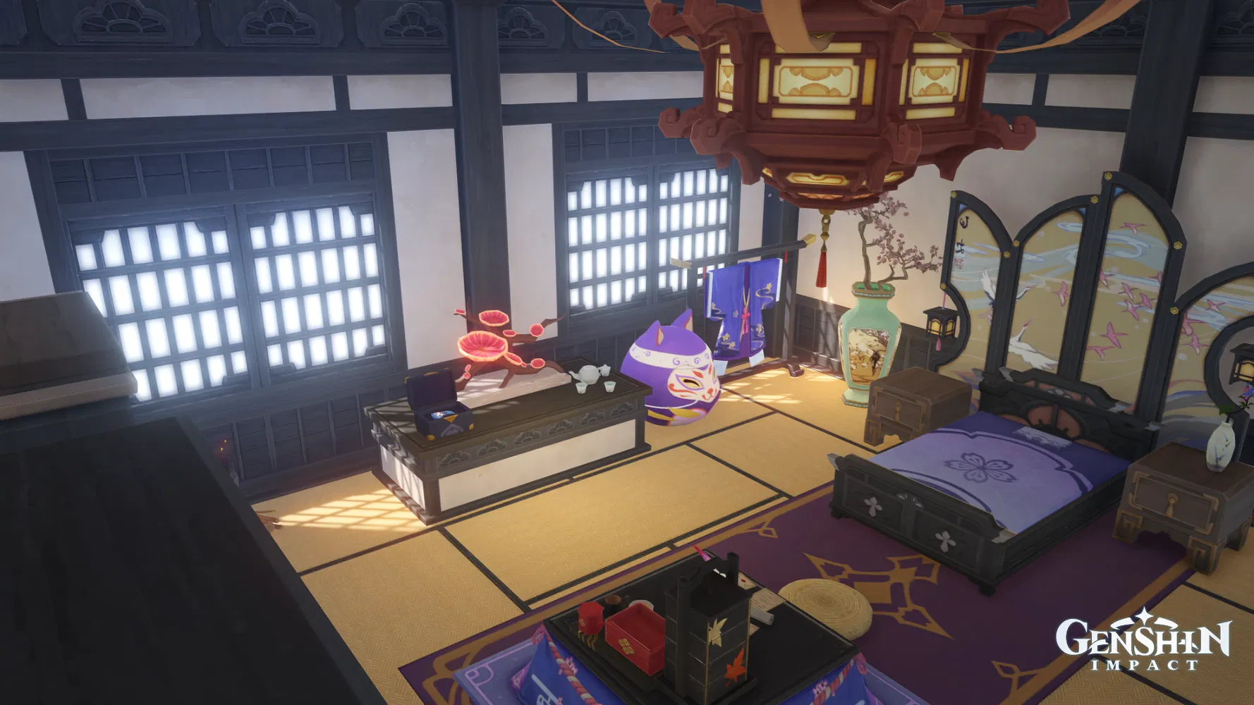 Inazuma bedroom | Replica room | Europe | Mondstadt Mansion Genshin ...