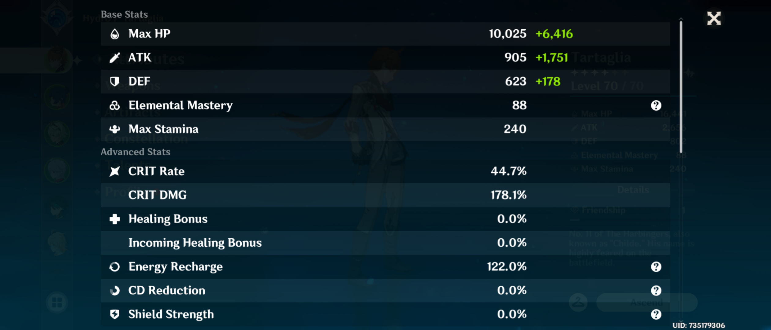 stats Genshin Impact | HoYoLAB