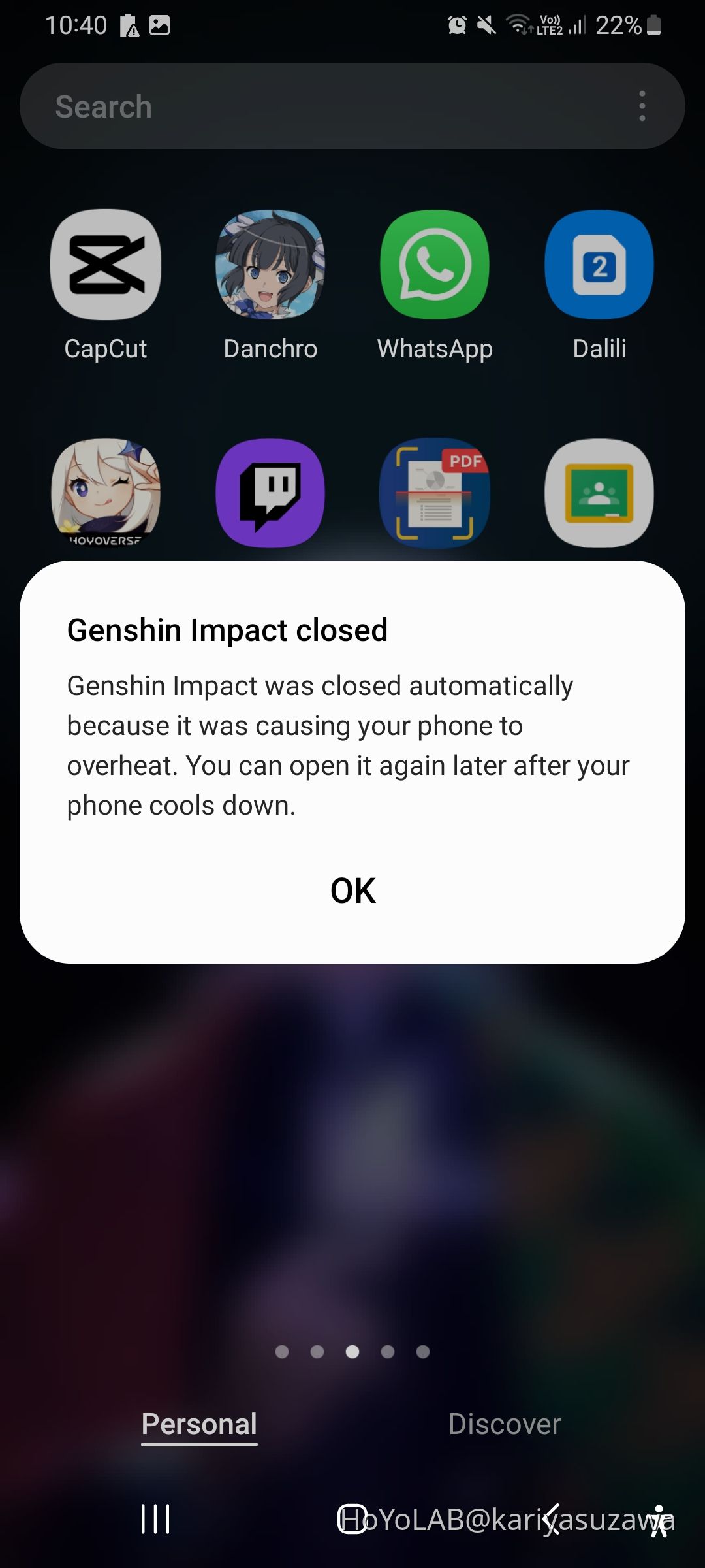 this is the first time I got like this msg by my phone Genshin Impact | HoYoLAB