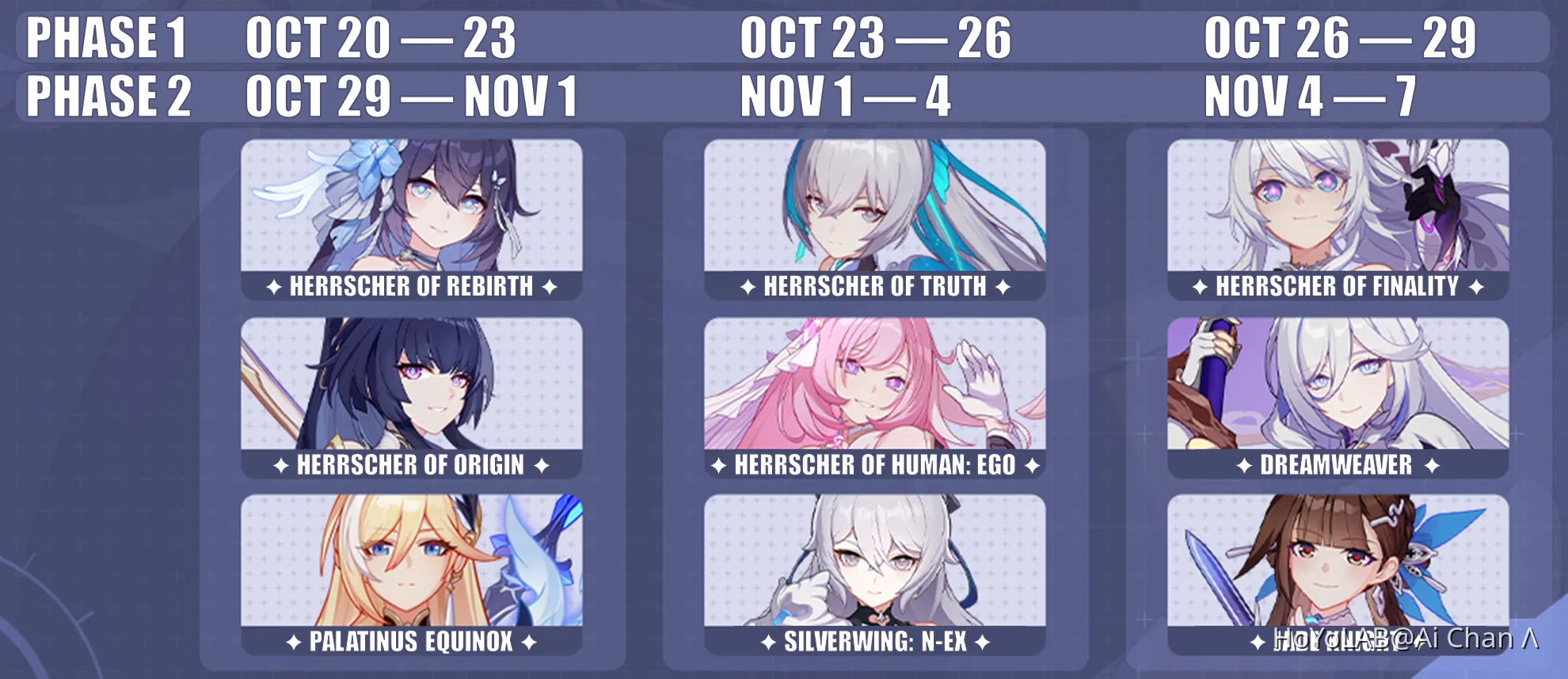 [HONKAI CN] V6.9 Calendar Honkai Impact 3rd | HoYoLAB