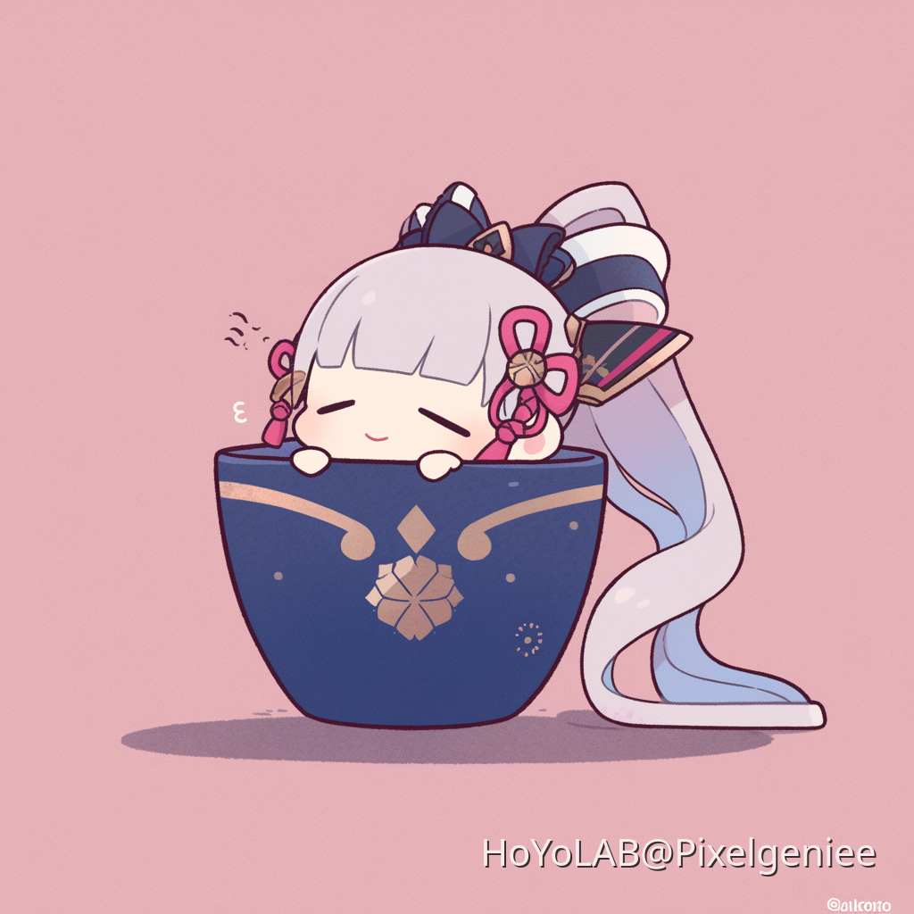Ayaka and paimon in a cup Genshin Impact | HoYoLAB