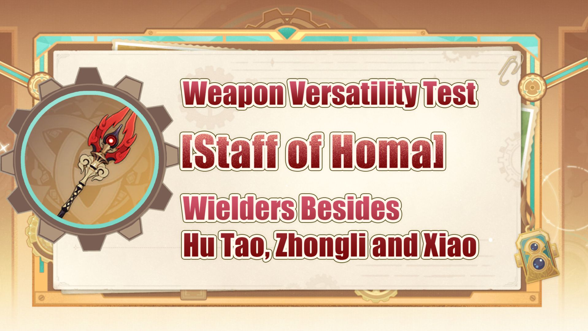 [V4.1] Weapon Versatility Test | [Staff of Homa] Wielders Besides Hu ...